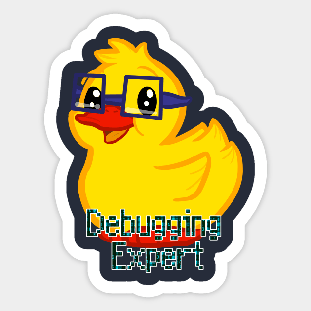 Rubber Ducky Debugging - Computer Science Humor - Sticker | TeePublic